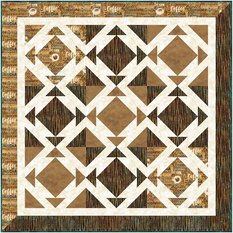 Coffee or Tea Mini-Quilt Pattern ⋆PhoebeMoon Quilt Designs