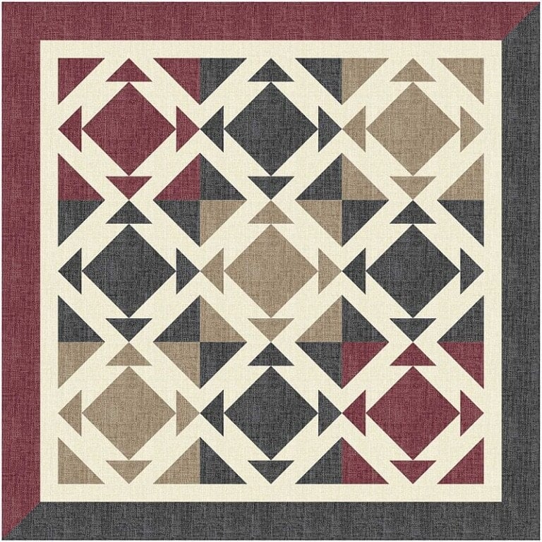 Black Pearl Topper & Placemat Set ⋆ Phoebe Moon Quilt Patterns