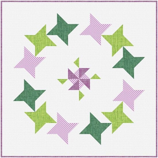 Endless Stars Mini Quilt Pattern ⋆ PhoebeMoon Quilt Designs