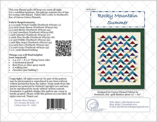 Rocky Mountain Summer Quilt Pattern ⋆ PhoebeMoon Quilt Designs